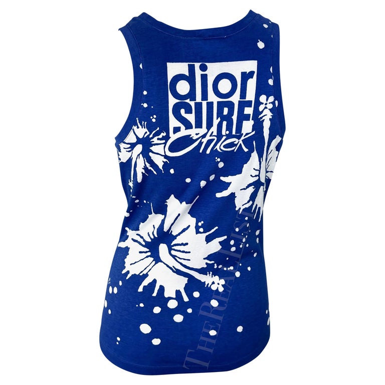 NWT S/S 2004 Christian Dior by John Galliano Blue 'Surf Chick' Lace ...