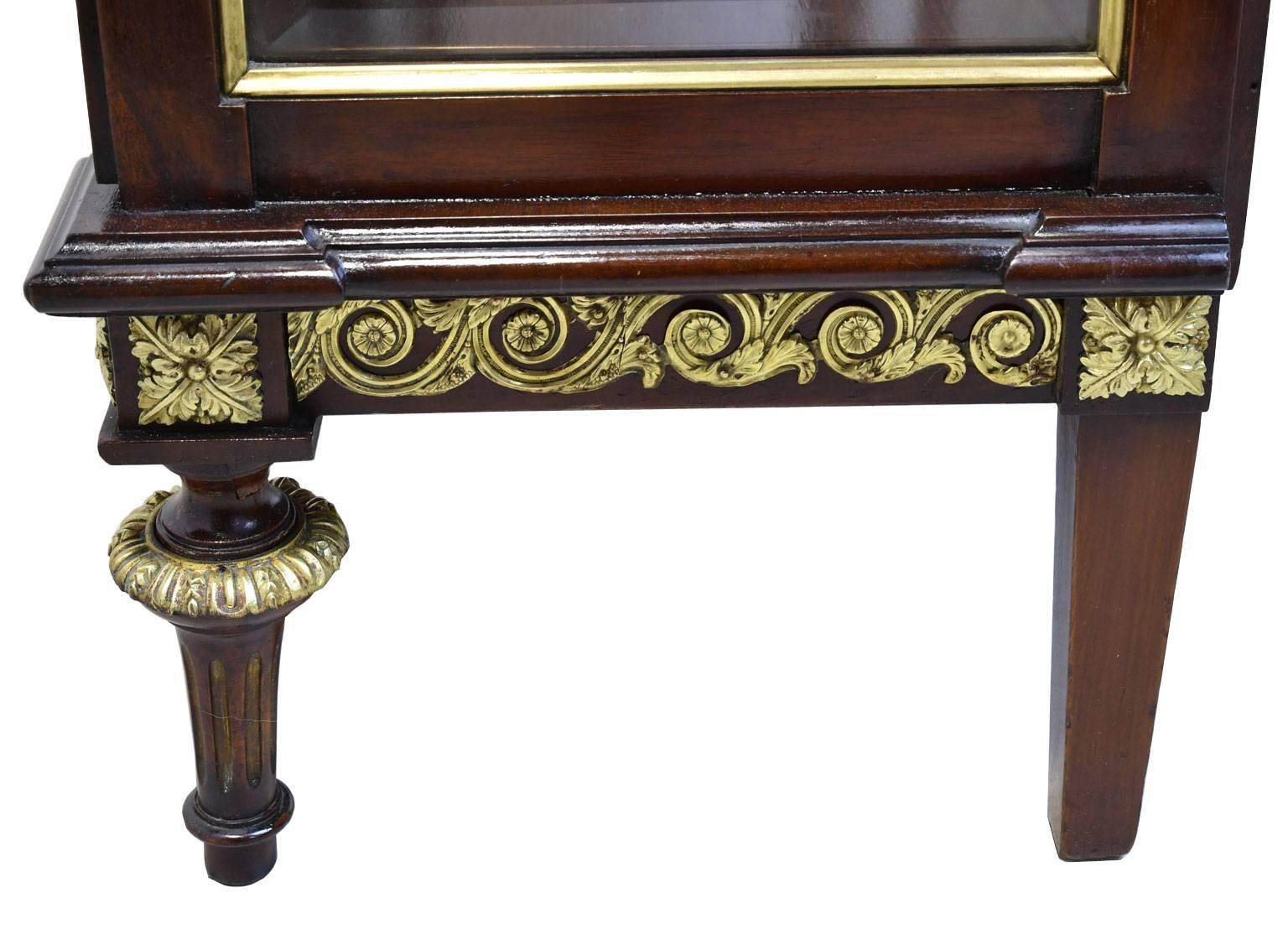 NYC Gilded Age Louis XVI Style Display Cabinet, Attributable to Leon ...