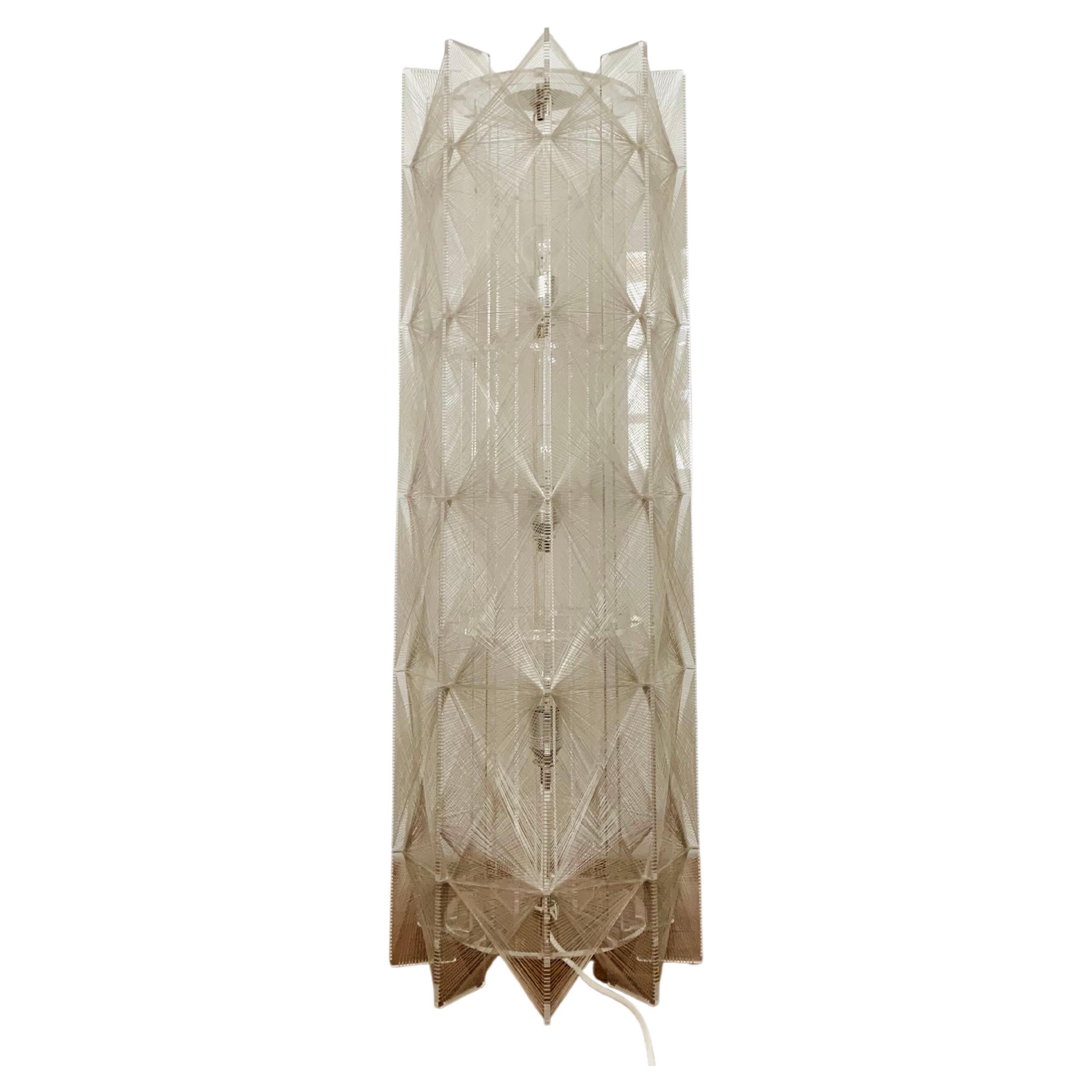 Plexiglass and Wired Pendant Lamp by Paul Secon for Sompex, 1970s ...