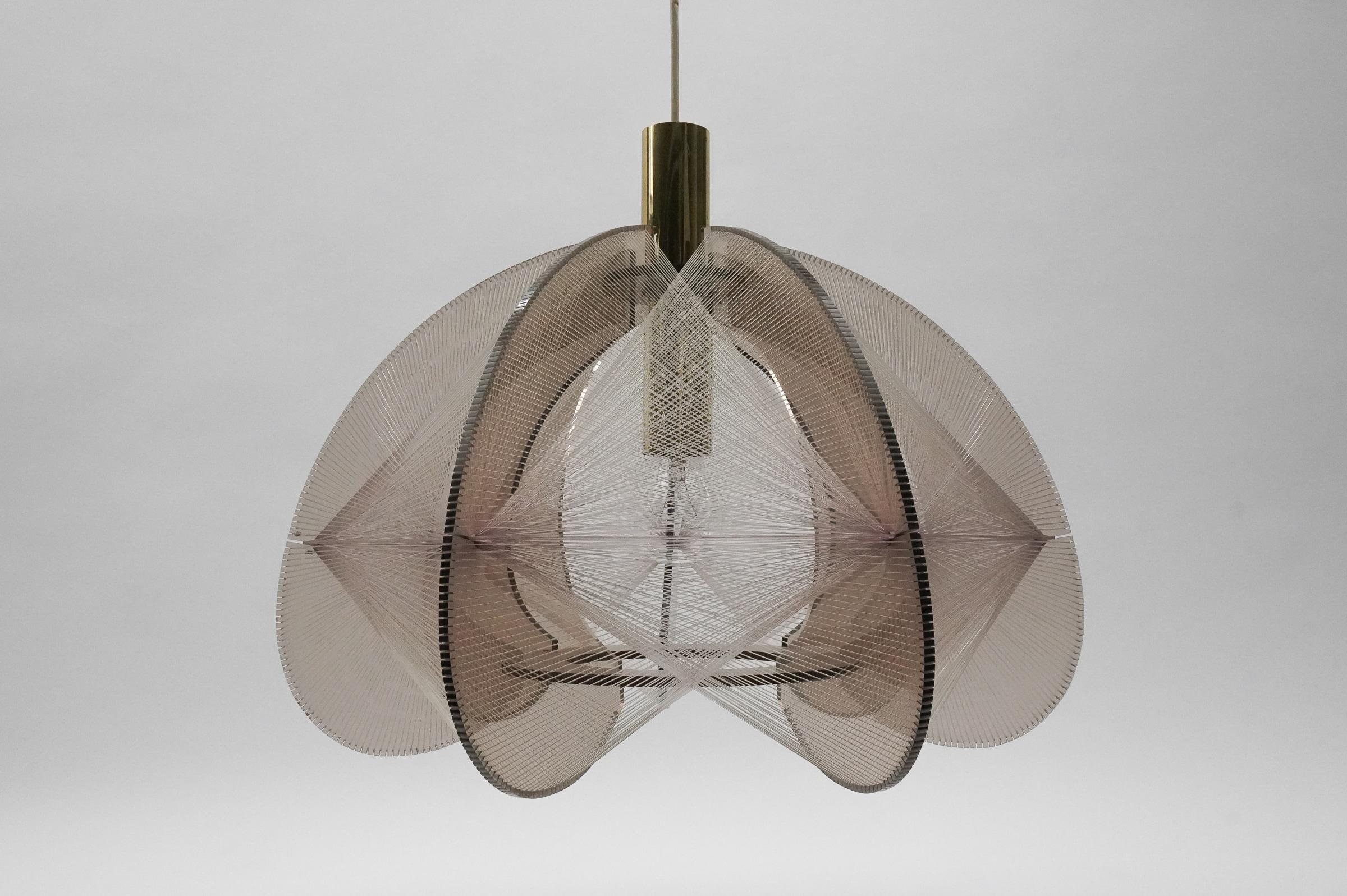 Nylon Thread Pendant Lamp by Paul Secon for Sompex, Germany 1960s For ...