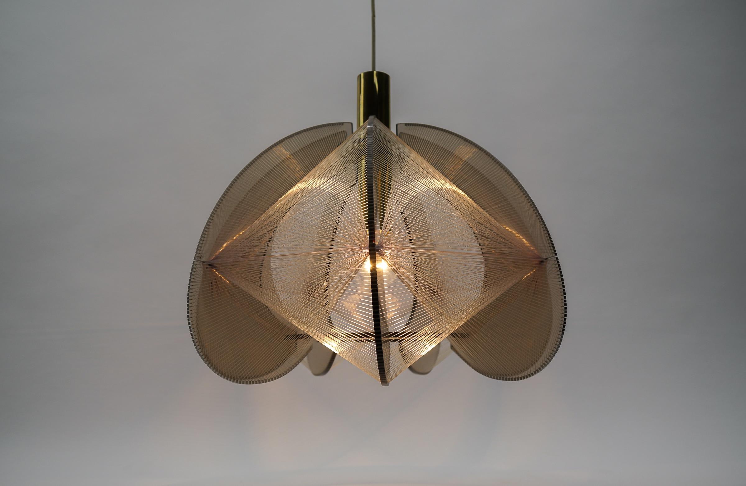 Nylon Thread Pendant Lamp by Paul Secon for Sompex, Germany 1960s For ...