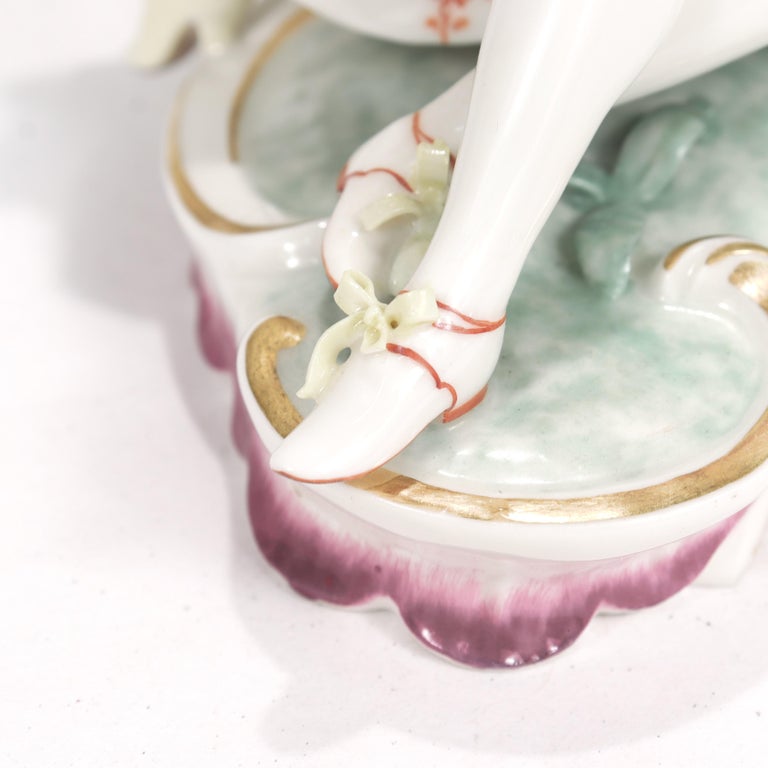 Nymphenburg Porcelain Figurine of the Disturbed Slumberer/Der Gestörte ...