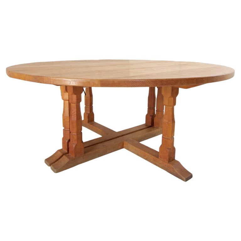 Oak 12 Seater Circular Dining Table by Wilf Hutchinson, 'Squirrel Man ...