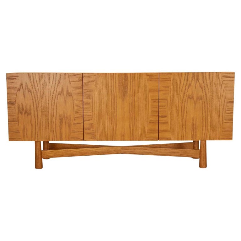 Oak 3-Door Bronson Cabinet by Lawson-Fenning For Sale at 1stDibs