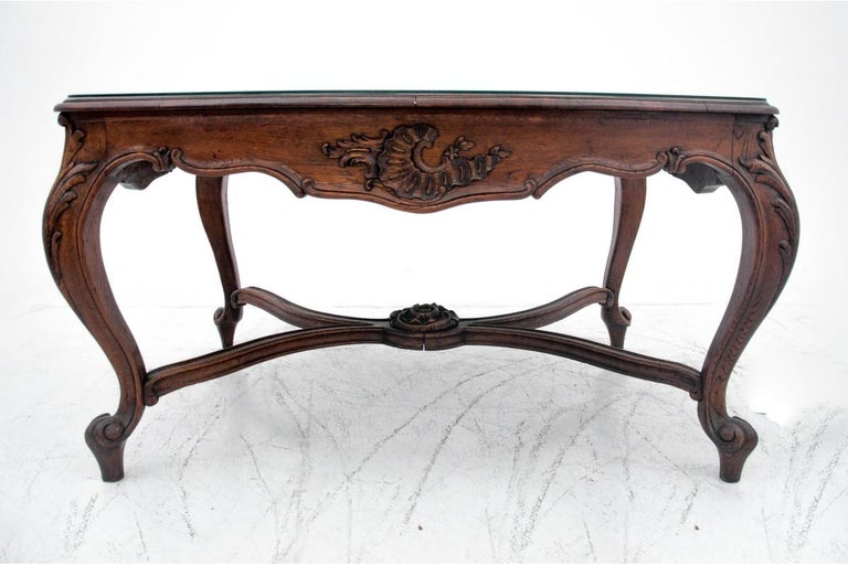 Oak Antique Dining Set with Six Chairs, France, 1890s For Sale at 1stDibs