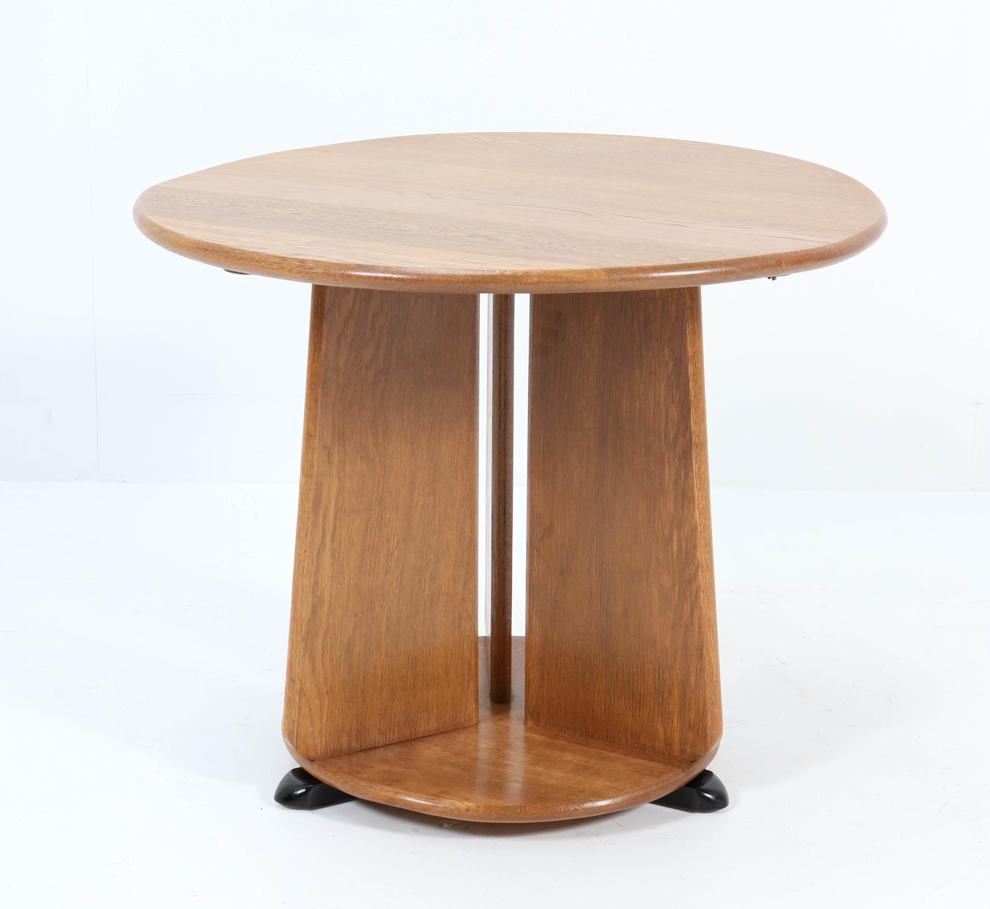 Oak Art Deco Amsterdam School Coffee Table by Willem Penaat for Metz ...