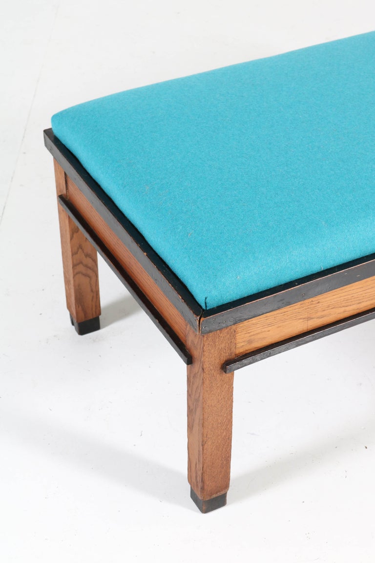 Oak Art Deco Haagse School Sofa with Bookcase by Jan Brunott, 1920s at ...