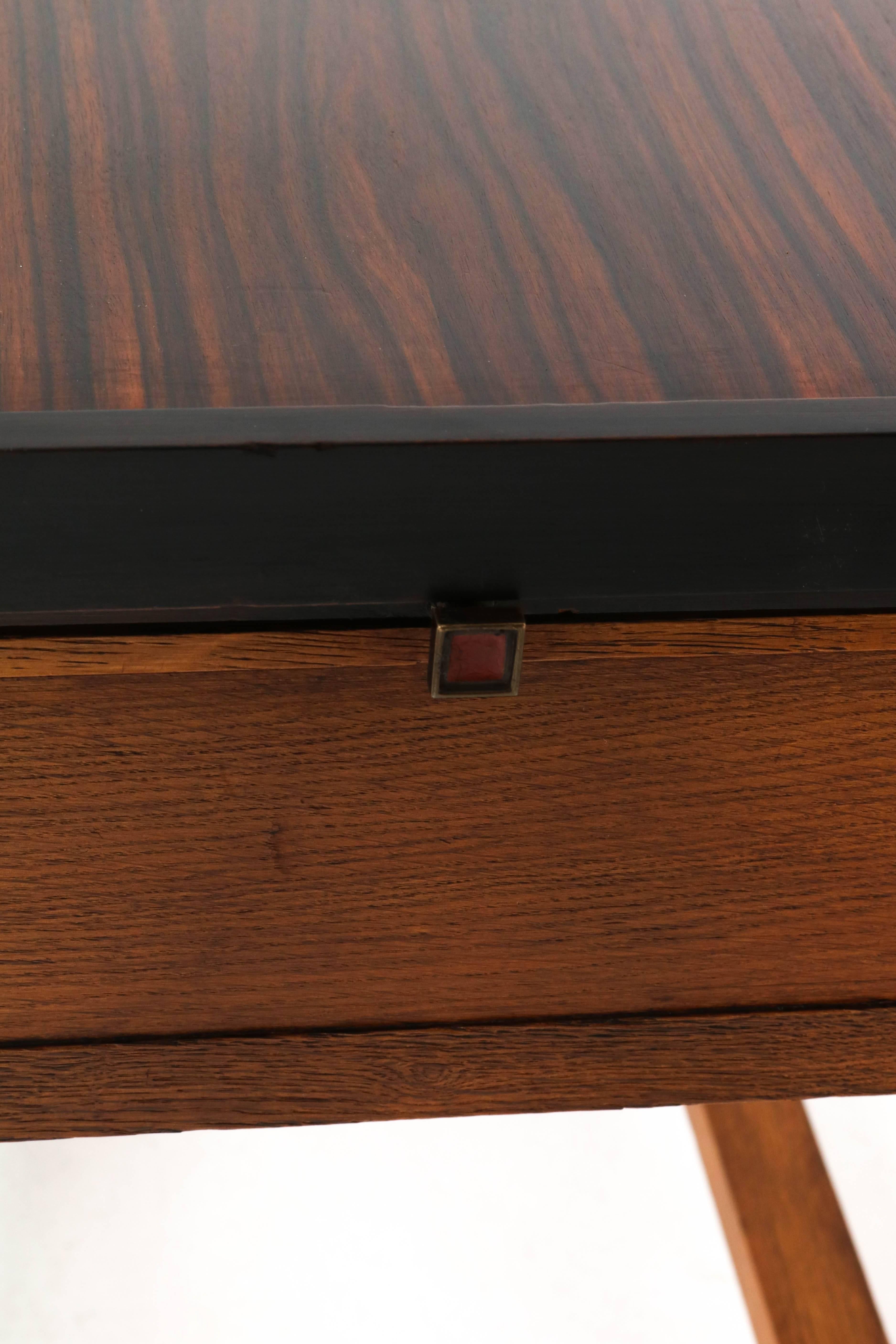 Oak Art Deco Haagse School Tea Table by Henk Wouda for Pander, 1924 at ...