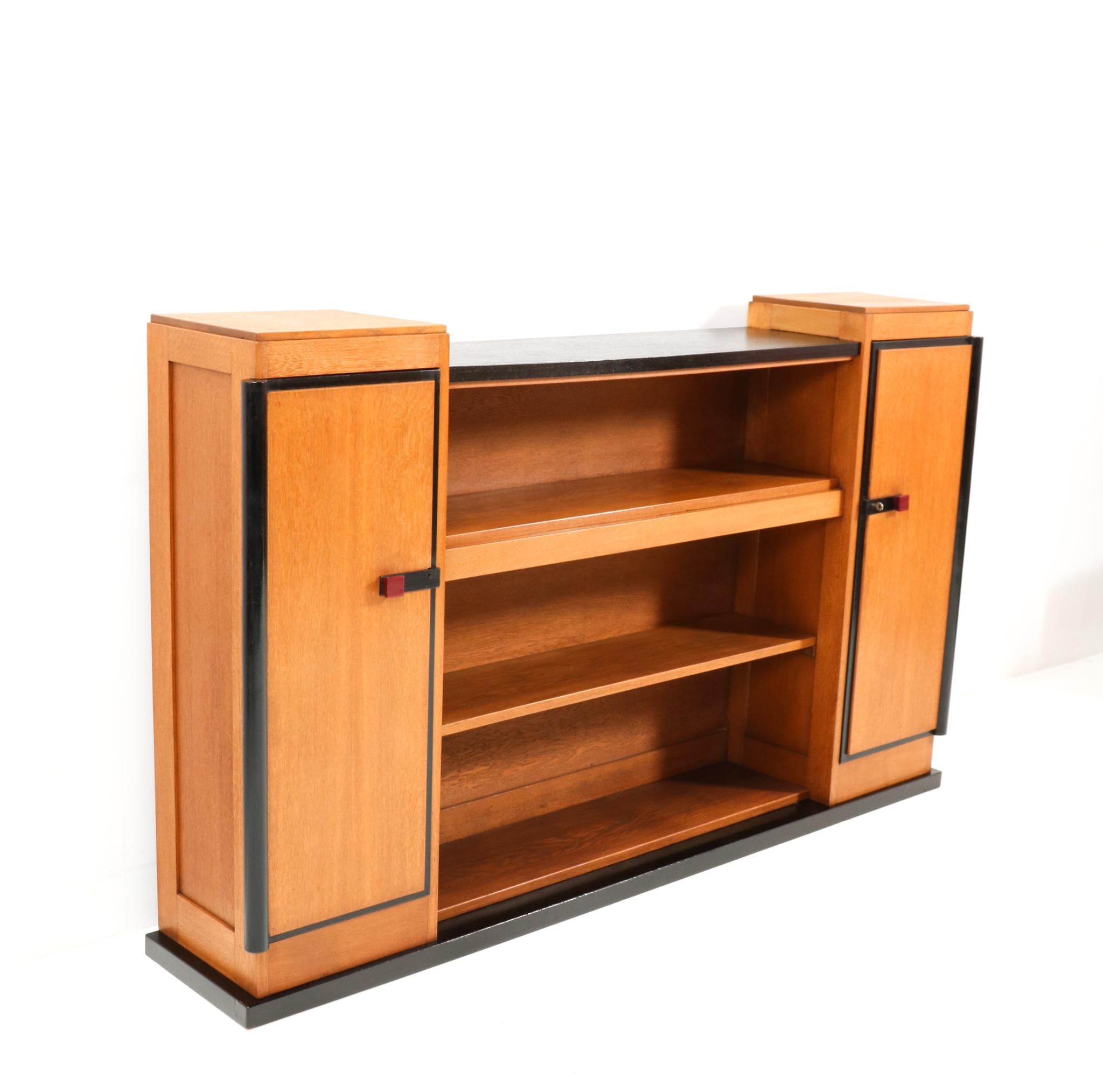 Oak Art Deco Modernist Bookcase or Credenza by Jan Brunott, 1920s For ...