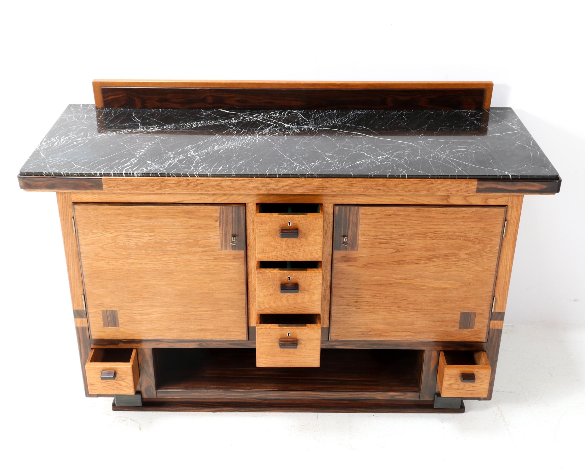 Oak Art Deco Modernist Credenza or Sideboard by Anton Lucas Leiden ...