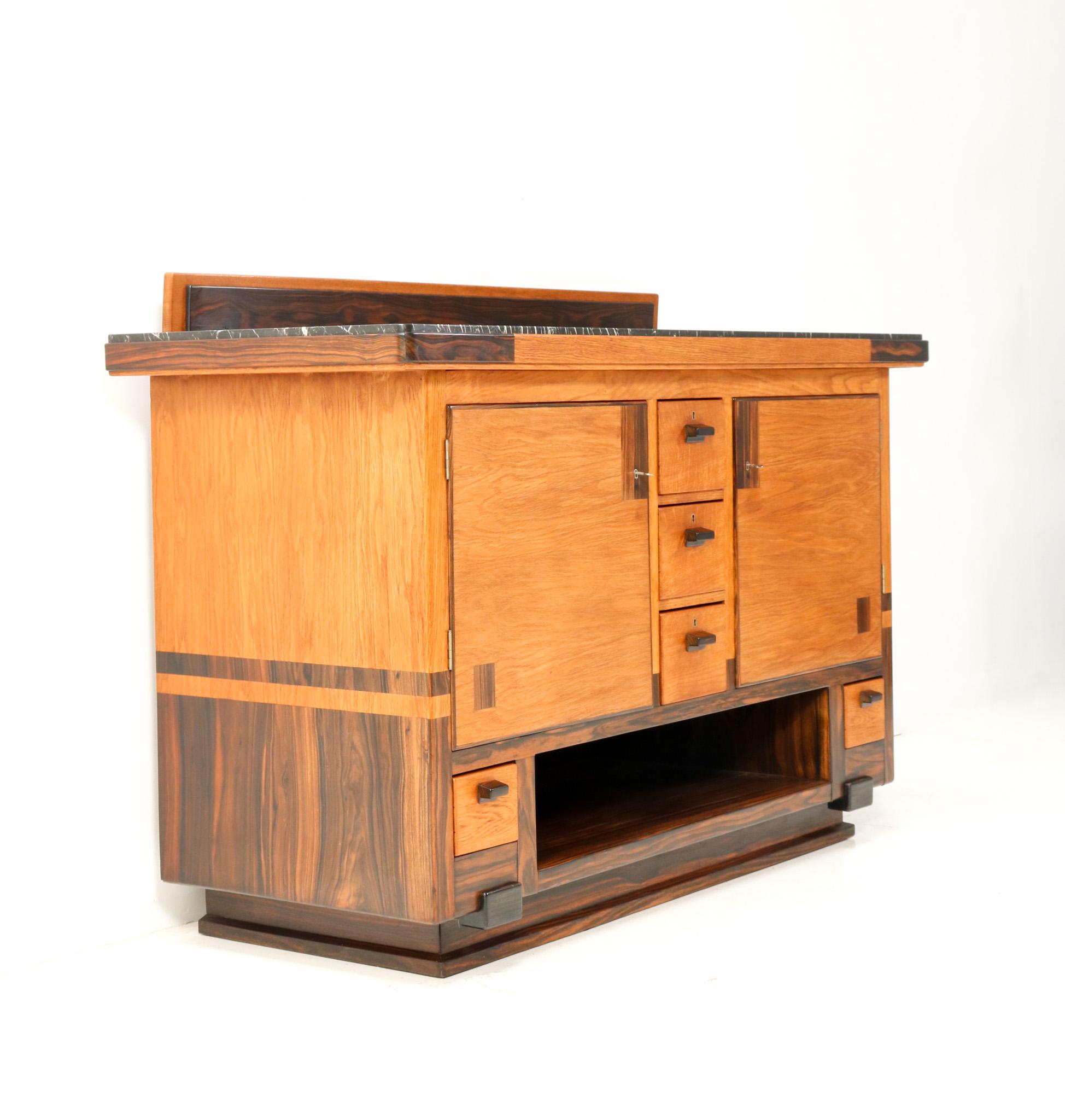 Oak Art Deco Modernist Credenza or Sideboard by Anton Lucas Leiden ...