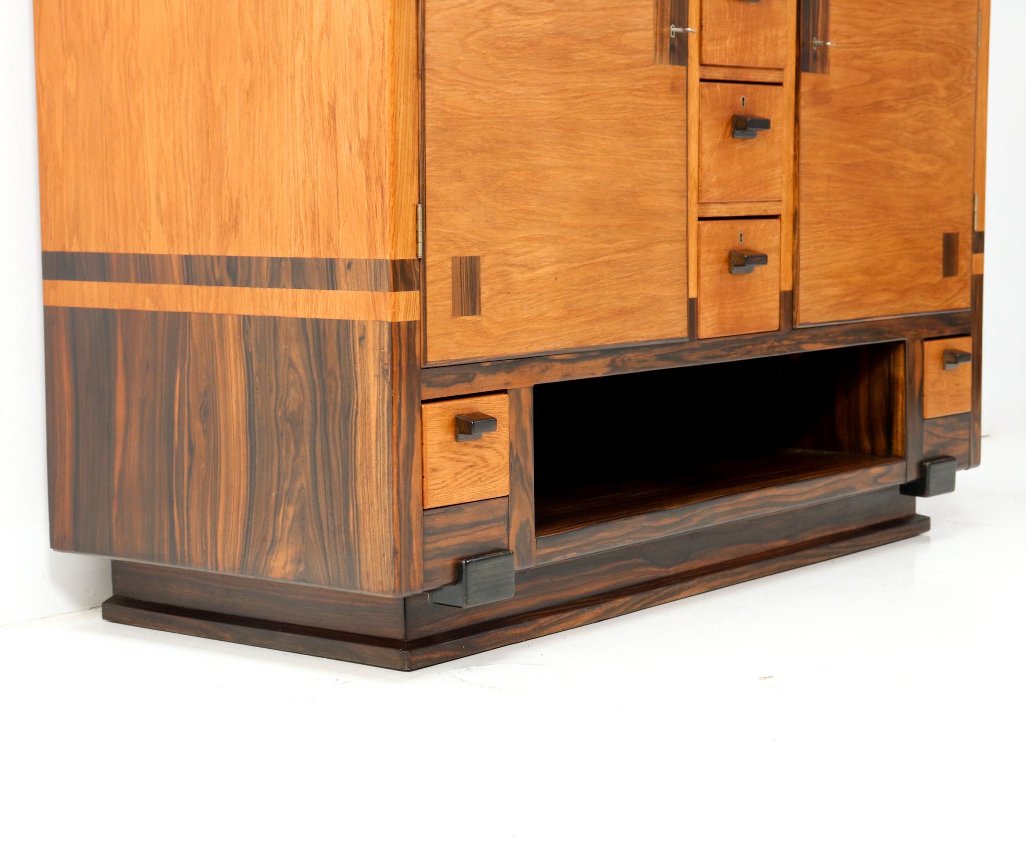 Oak Art Deco Modernist Credenza or Sideboard by Anton Lucas Leiden ...
