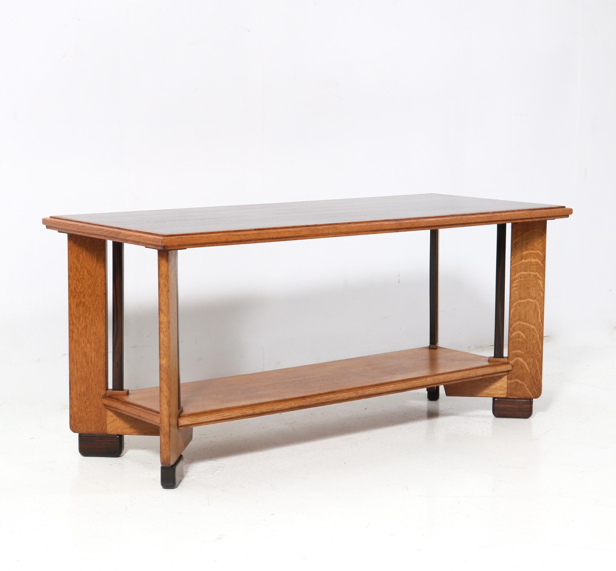 Oak Art Deco Modernist Large Coffee Table by Anton Lucas Leiden, 1920s ...