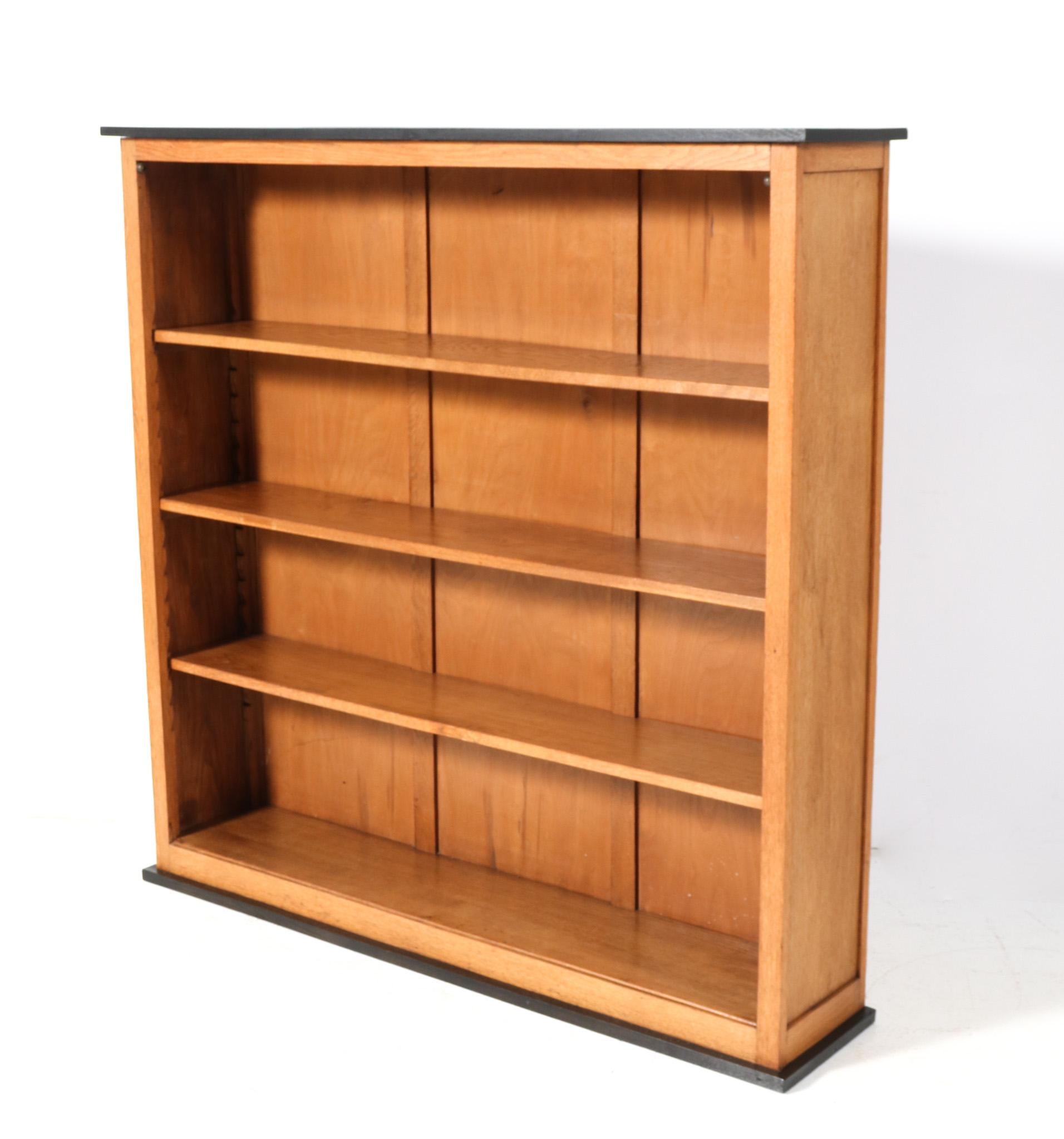 Oak Art Deco Modernist Open Bookcase by Jan Brunott, 1920s For Sale at ...