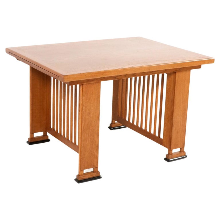 Oak Art Deco Modernist Writing Table or Dining Table by Architect ...