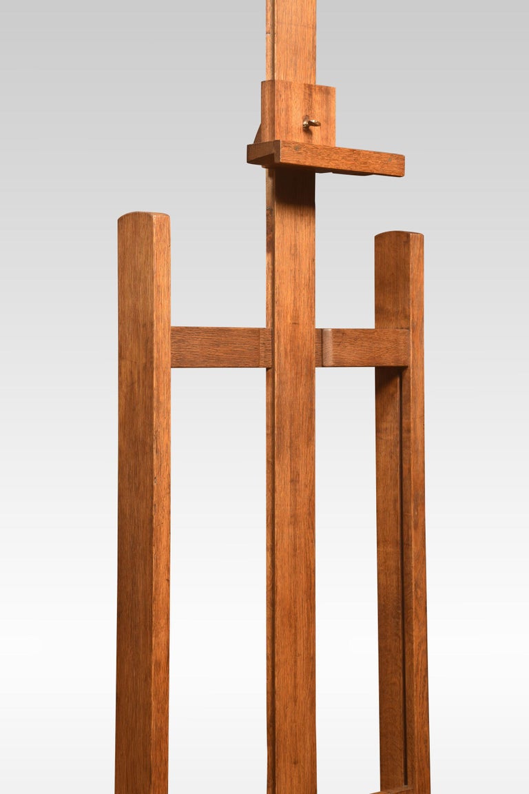 Oak Artist’s Adjustable Studio Easel For Sale at 1stDibs