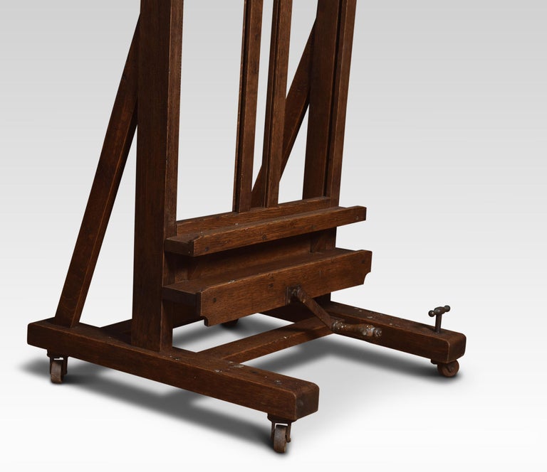 Oak Artist’s Adjustable Studio Easel at 1stDibs