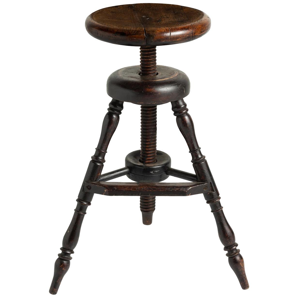 Oak Artist’s Stool For Sale at 1stdibs