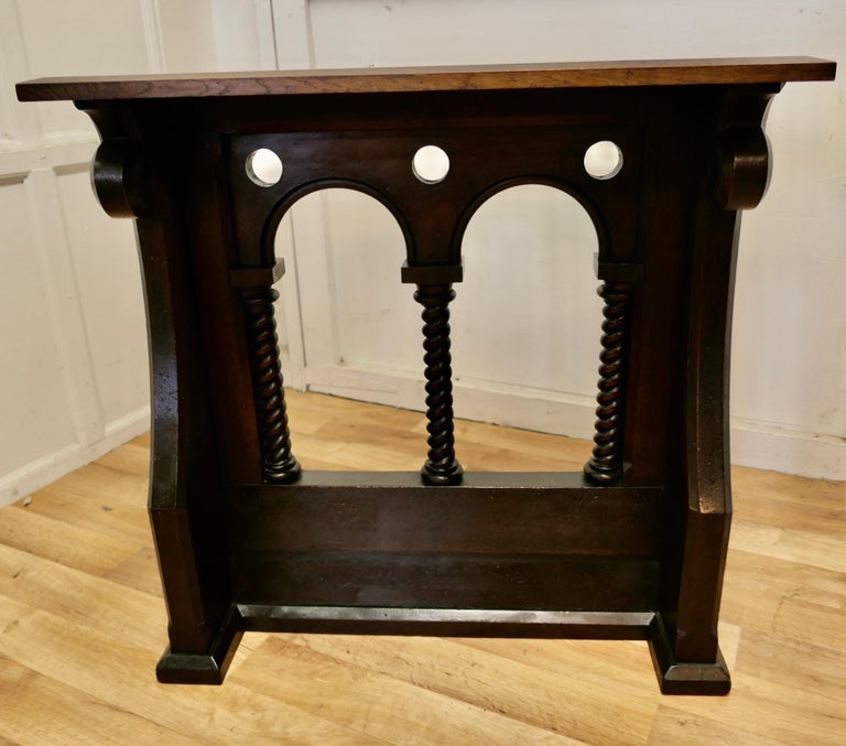 Oak Arts and Crafts Restaurant Reception Podium, Greeter For Sale at ...