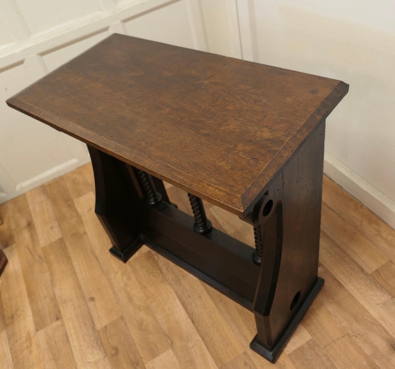 Oak Arts and Crafts Restaurant Reception Podium, Greeter For Sale at ...