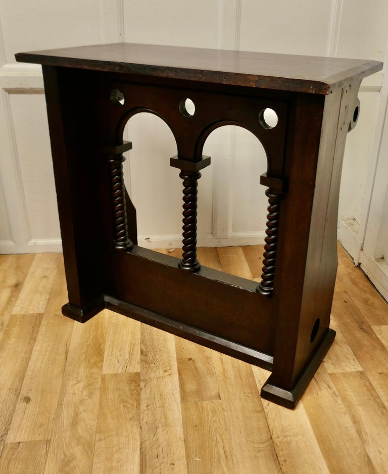 Oak Arts and Crafts Restaurant Reception Podium, Greeter For Sale at ...