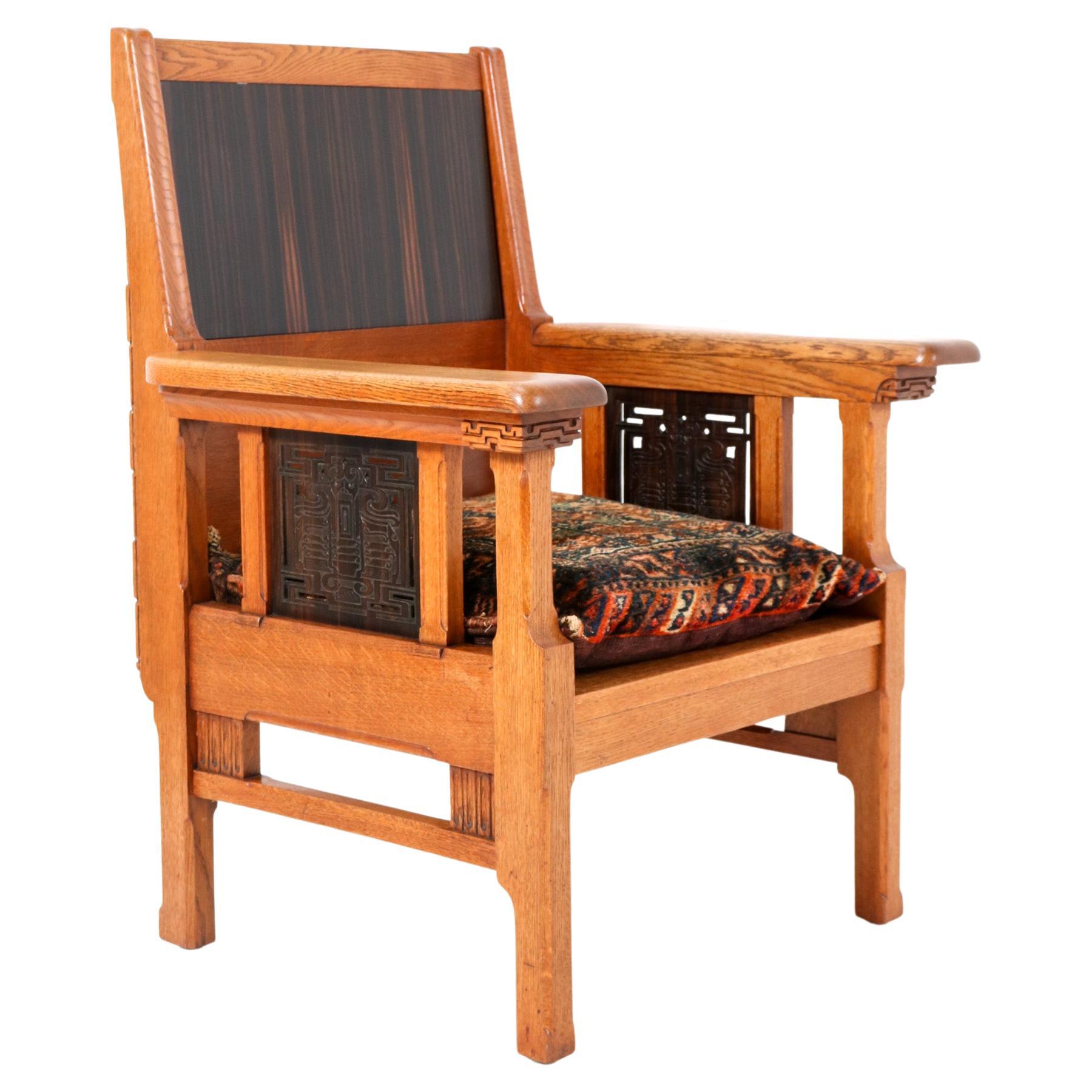 Dutch Art Nouveau Amsterdamse School Armchair by Lion Cachet, 1925 For ...