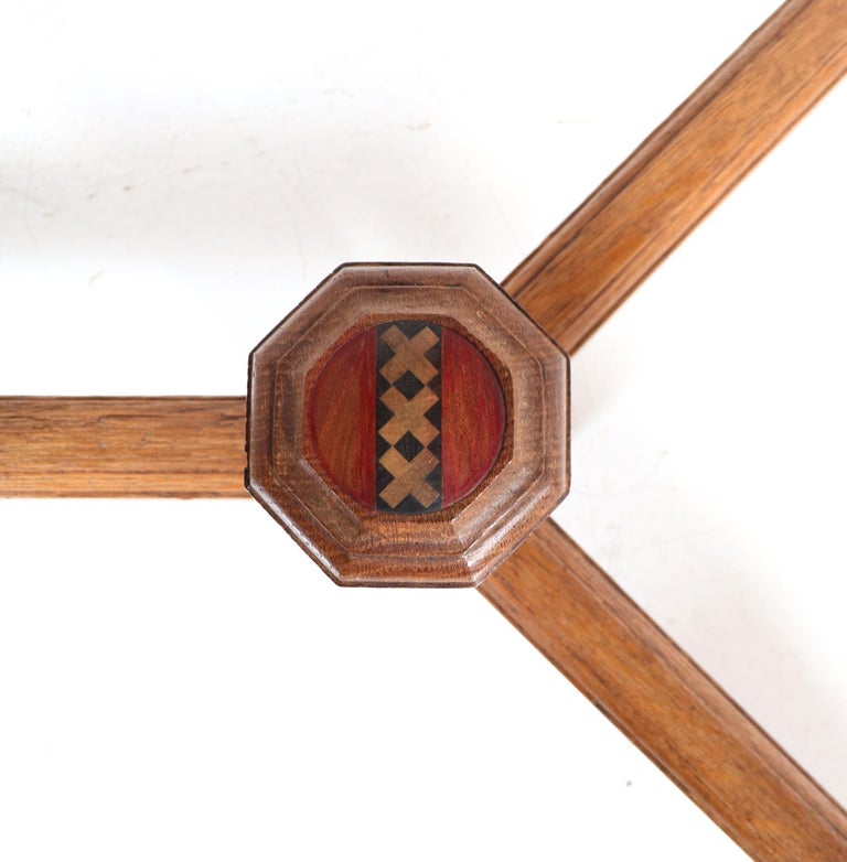Oak Arts and Crafts Art Nouveau Table by H.P. Berlage for the Beurs van ...