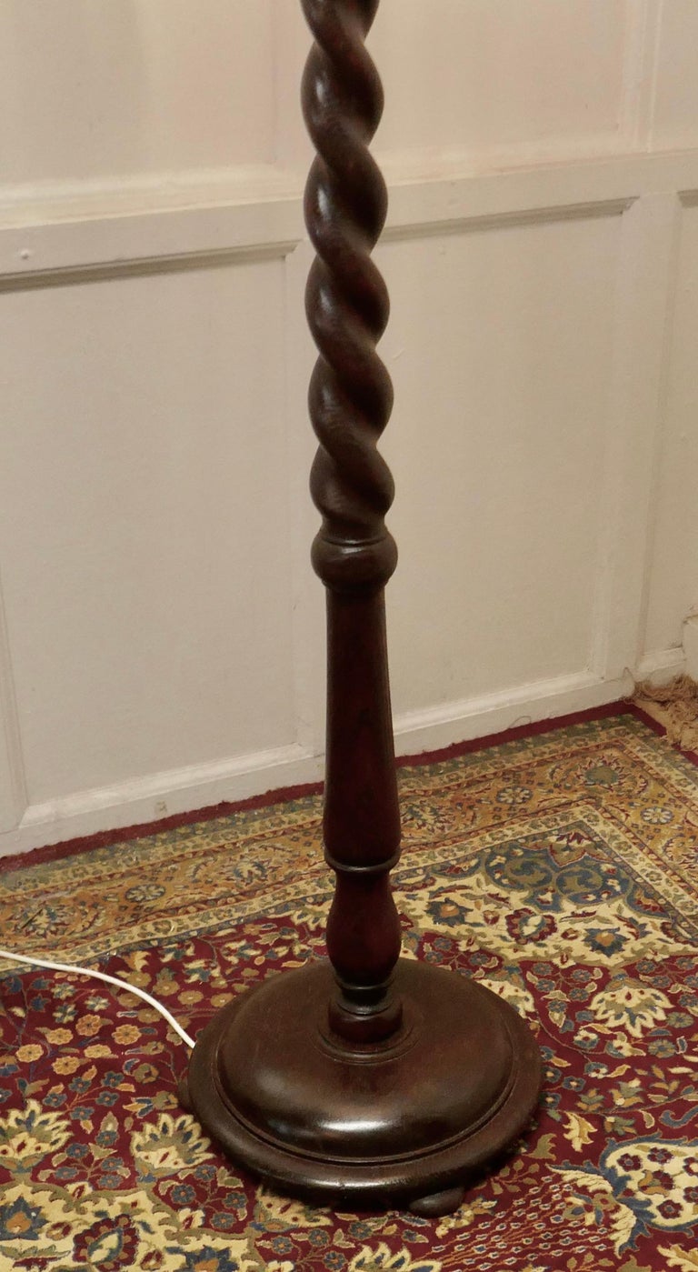 Oak Barley Twist Floor Standing Lamp at 1stDibs | barley twist floor ...