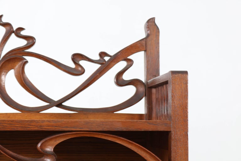 Oak Belgium Art Nouveau Horta Style Cabinet or Buffet, 1900s at 1stDibs ...