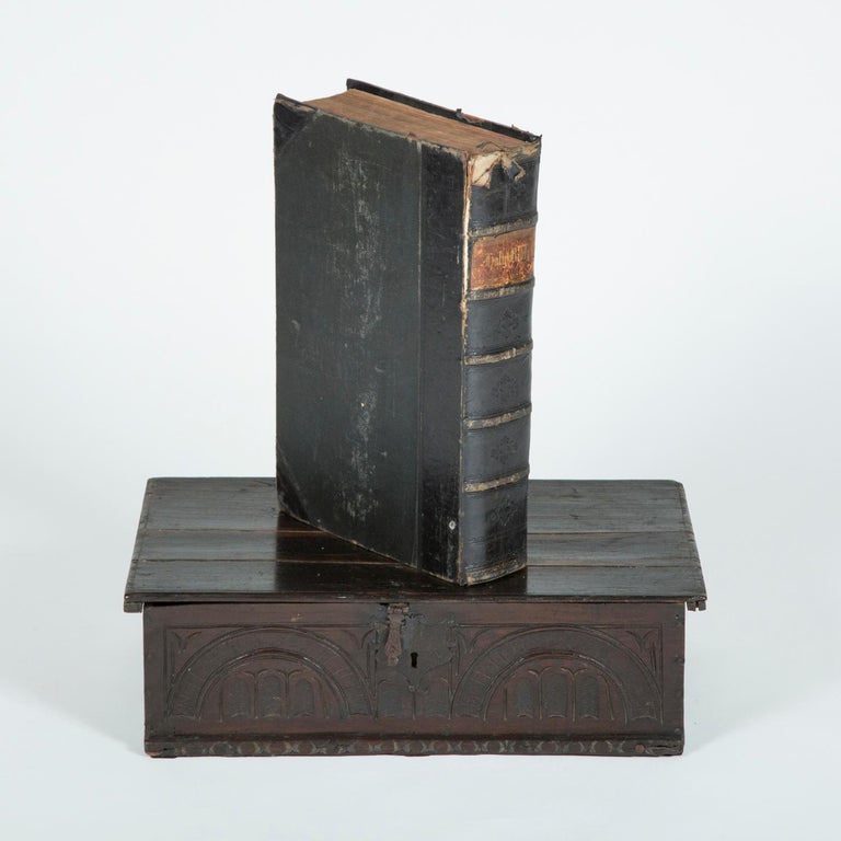 Oak Bible Box, Containing a Family Bible at 1stDibs