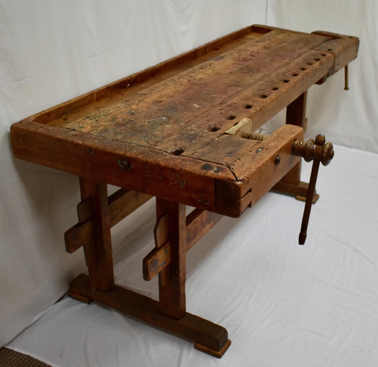 Oak Carpenter's and Joiner's Work Bench at 1stDibs