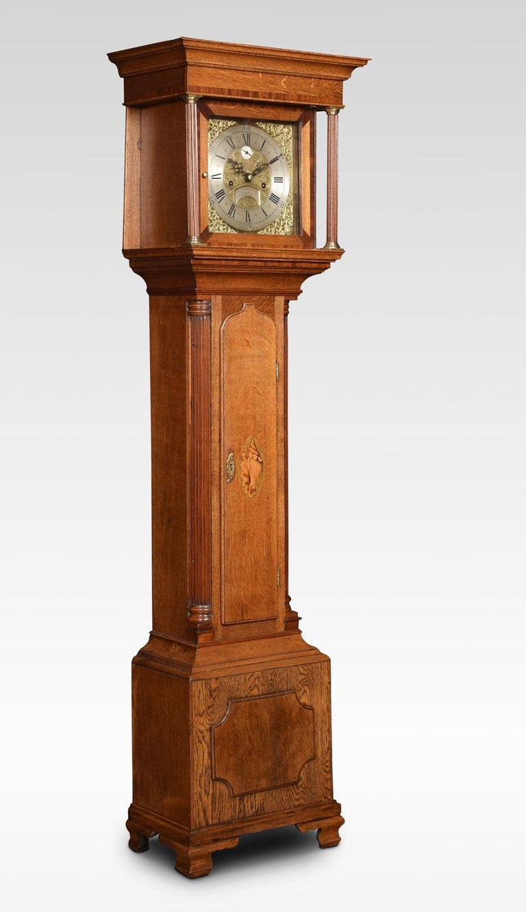 Oak Cased Grandmother Clock at 1stDibs