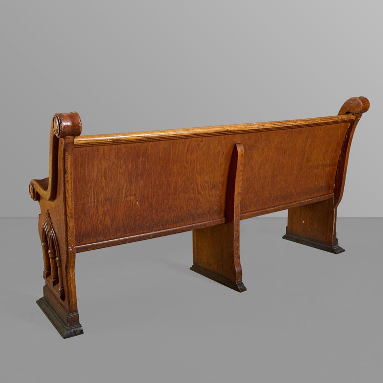 Oak Church Pew For Sale at 1stDibs