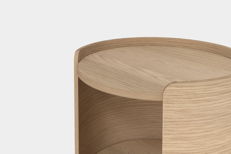 Prima Side Table, Night Stand, Auxiliary Table in Oak Wood Finish, Joel ...