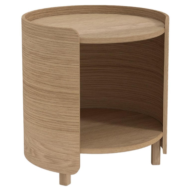 Prima Side Table, Night Stand, Auxiliary Table in Oak Wood Finish, Joel ...