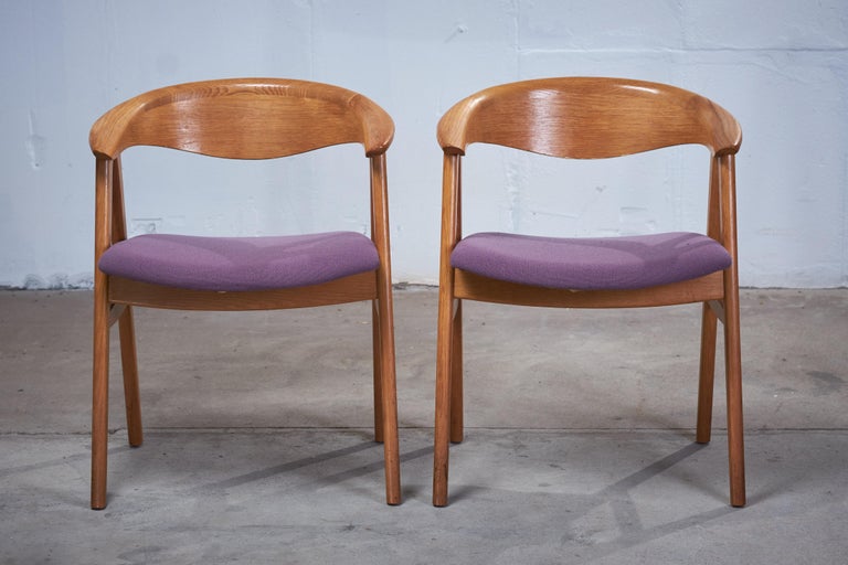 Oak Compass Chair by Erik Kirkegaard for Høng Stolefabrik, 1960s For ...
