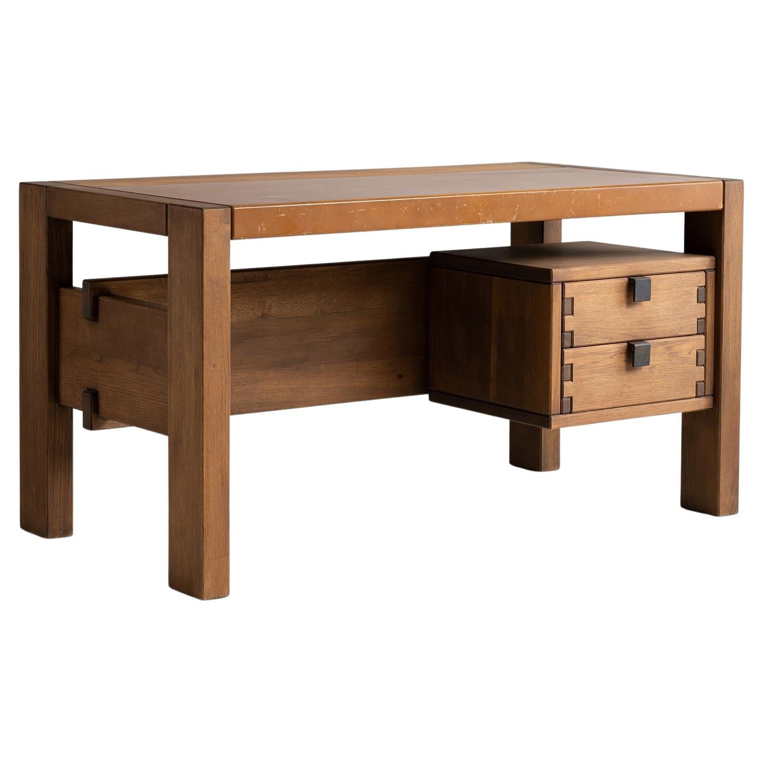 Oak Desk, England Circa 1970 at 1stDibs