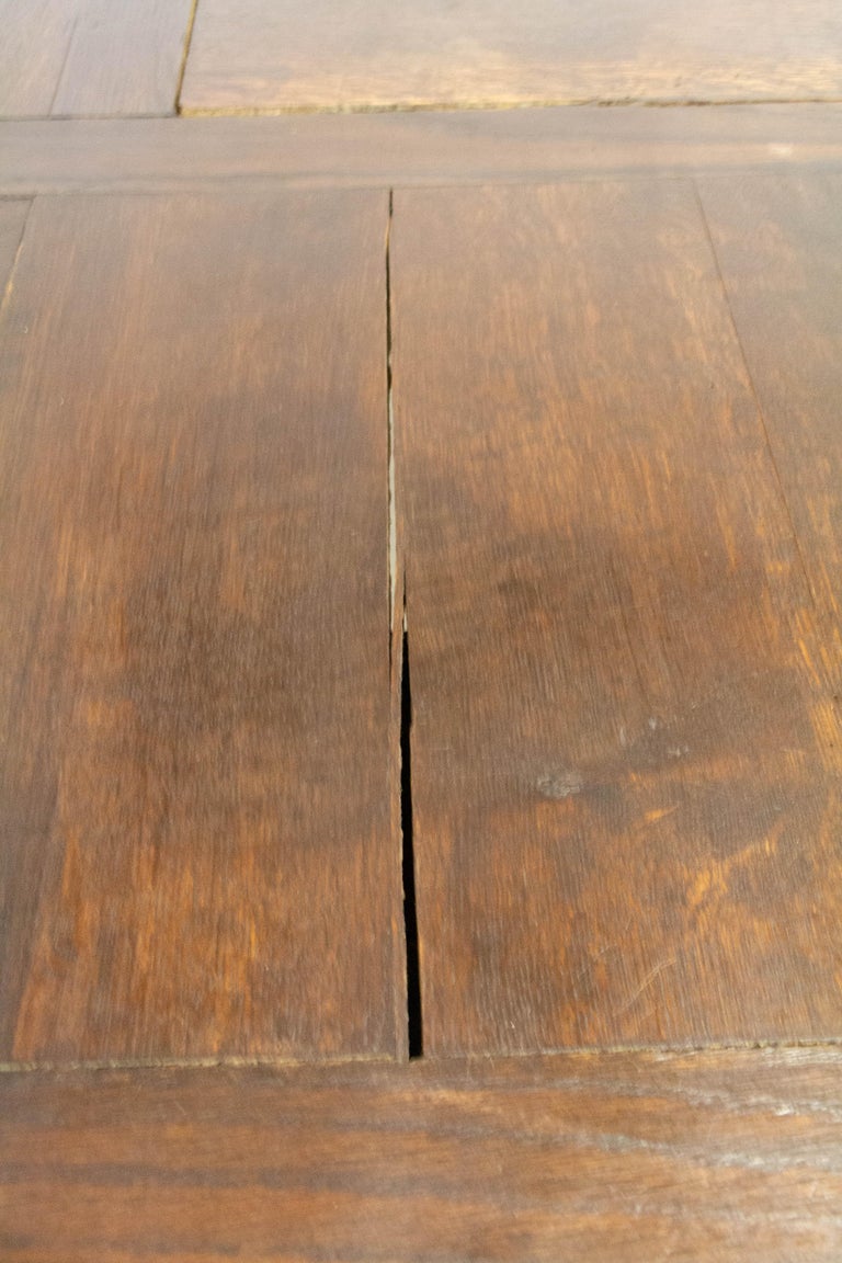 Oak Dining Table Basque Spanish Renaissance Revival Refectory Extends ...