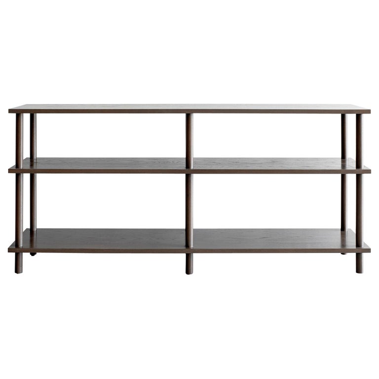 Oak Dowel Console at 1stDibs