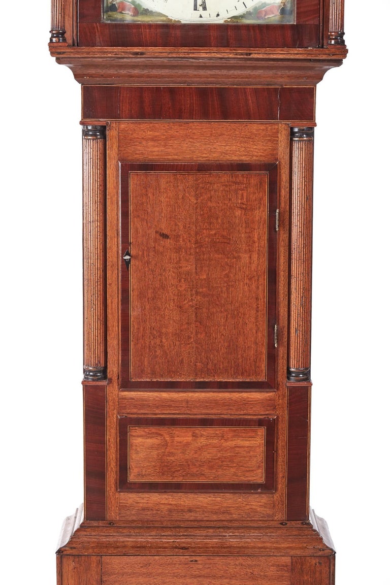 Oak Eight Day Longcase Clock For Sale at 1stDibs