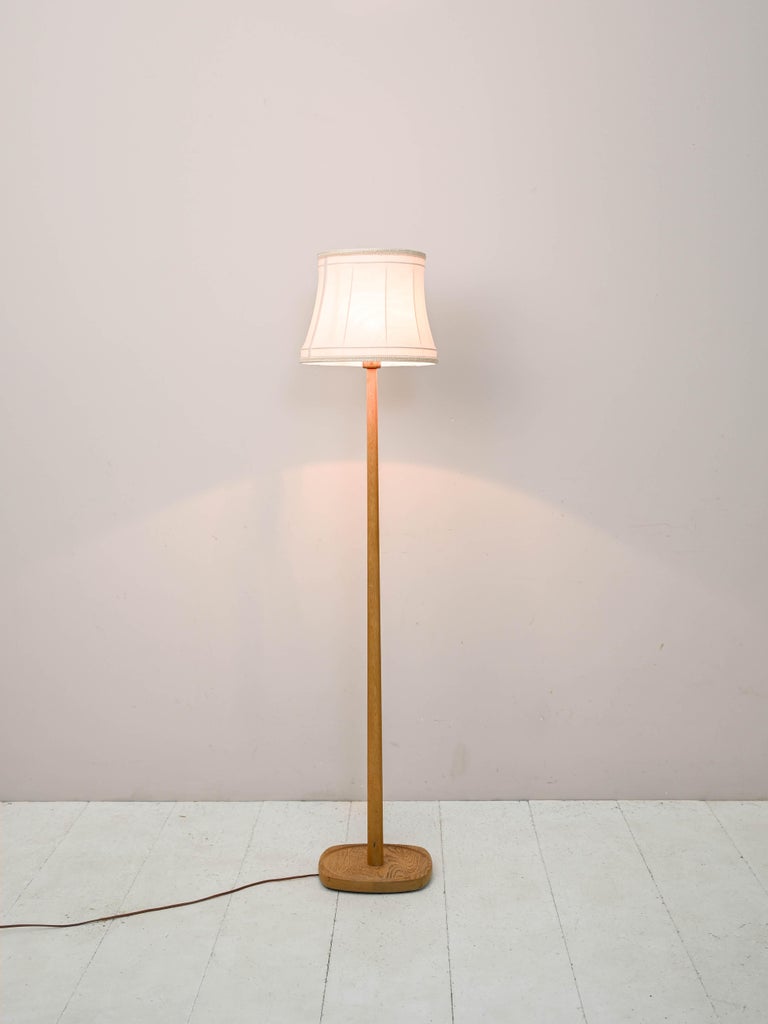 Oak Floor Lamp For Sale at 1stDibs