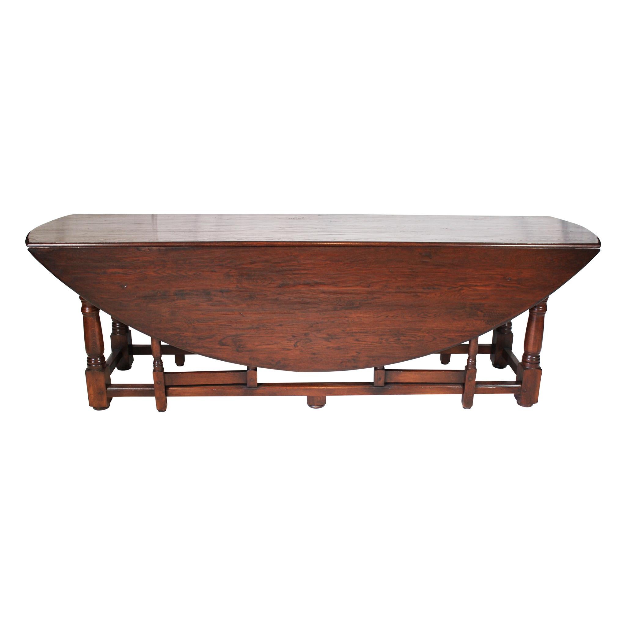 Oak Gate Leg Table, circa 1930 at 1stDibs