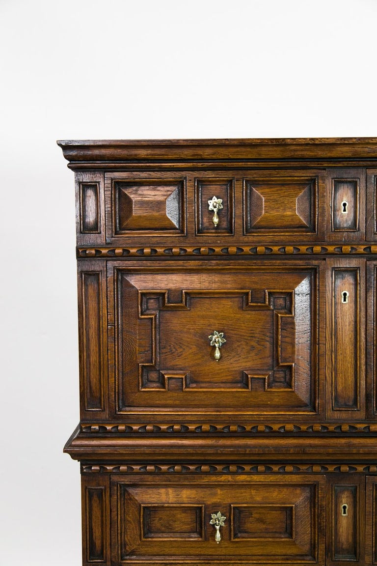 Oak Geometric Chest at 1stDibs