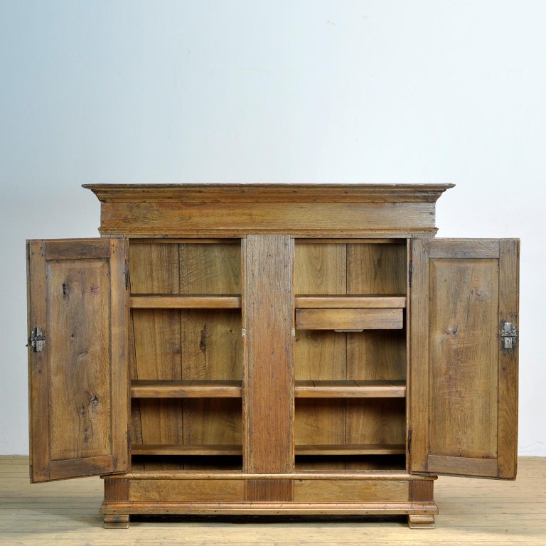 Oak German Biedermeier Cabinet, 1820s For Sale at 1stDibs