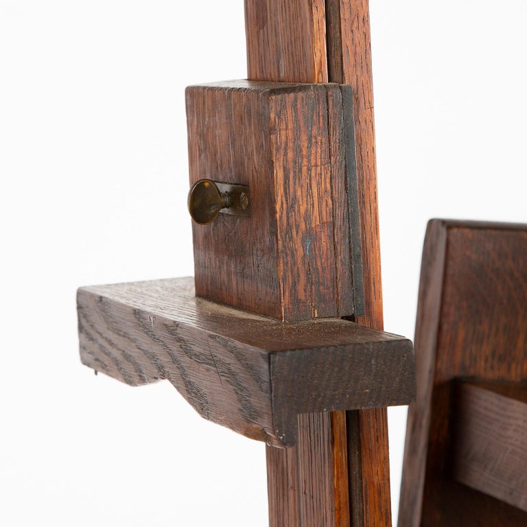 Oak H-Frame Double Artist's Easel at 1stDibs