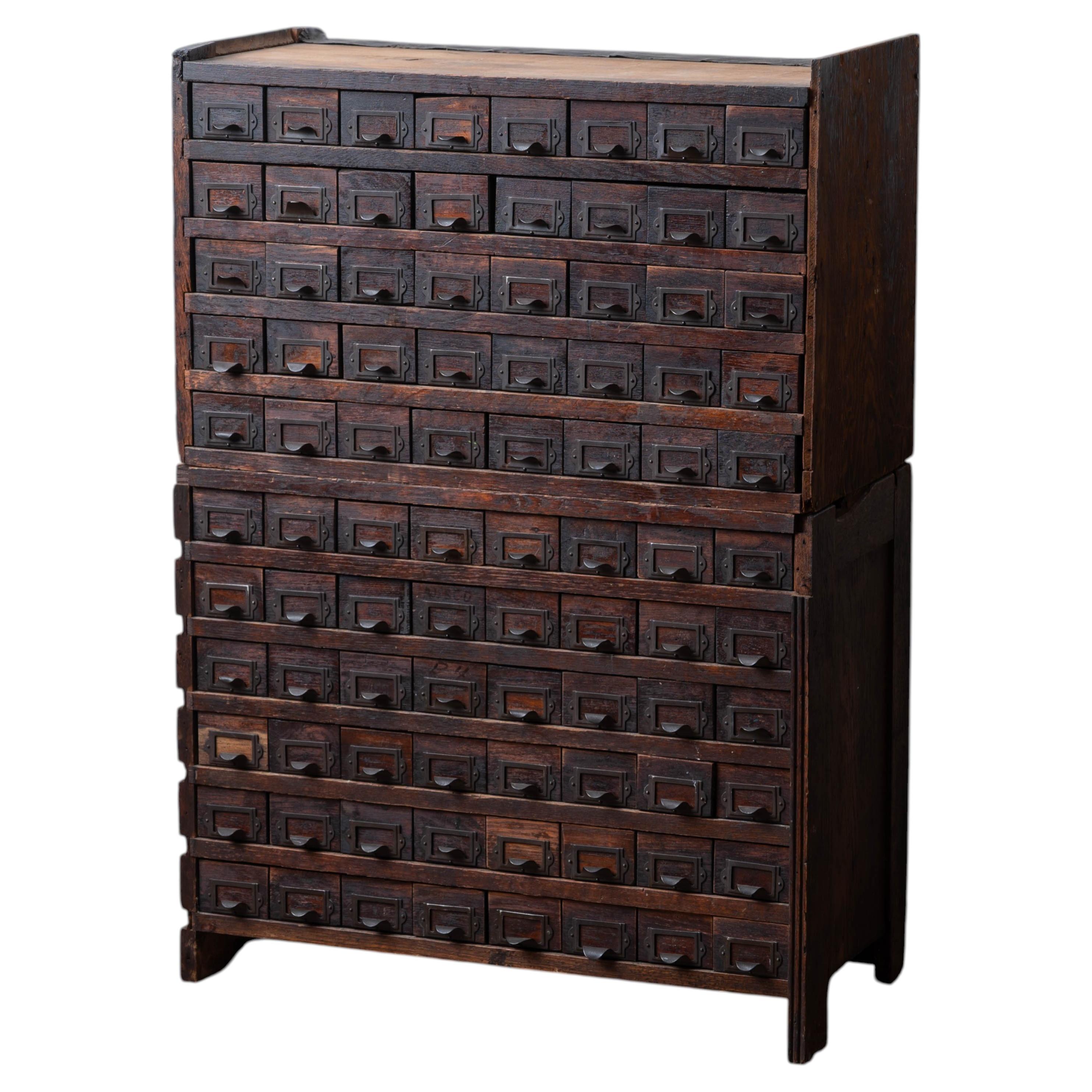 Oak Haberdashery Cabinet, c.1930 For Sale at 1stDibs