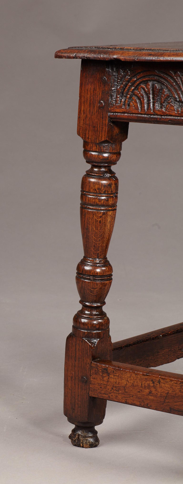 Oak Joined Stool, Charles I period, English, circa 1630-1640 at 1stDibs