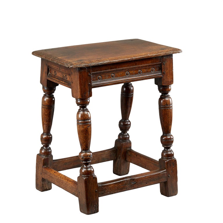 Oak Joined Stool, Late Elizabethan or James I, English, circa 1600-1620 ...