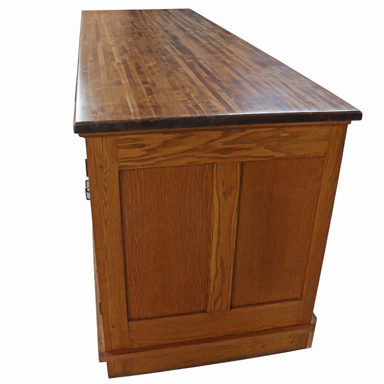 Oak Lab Counter at 1stDibs