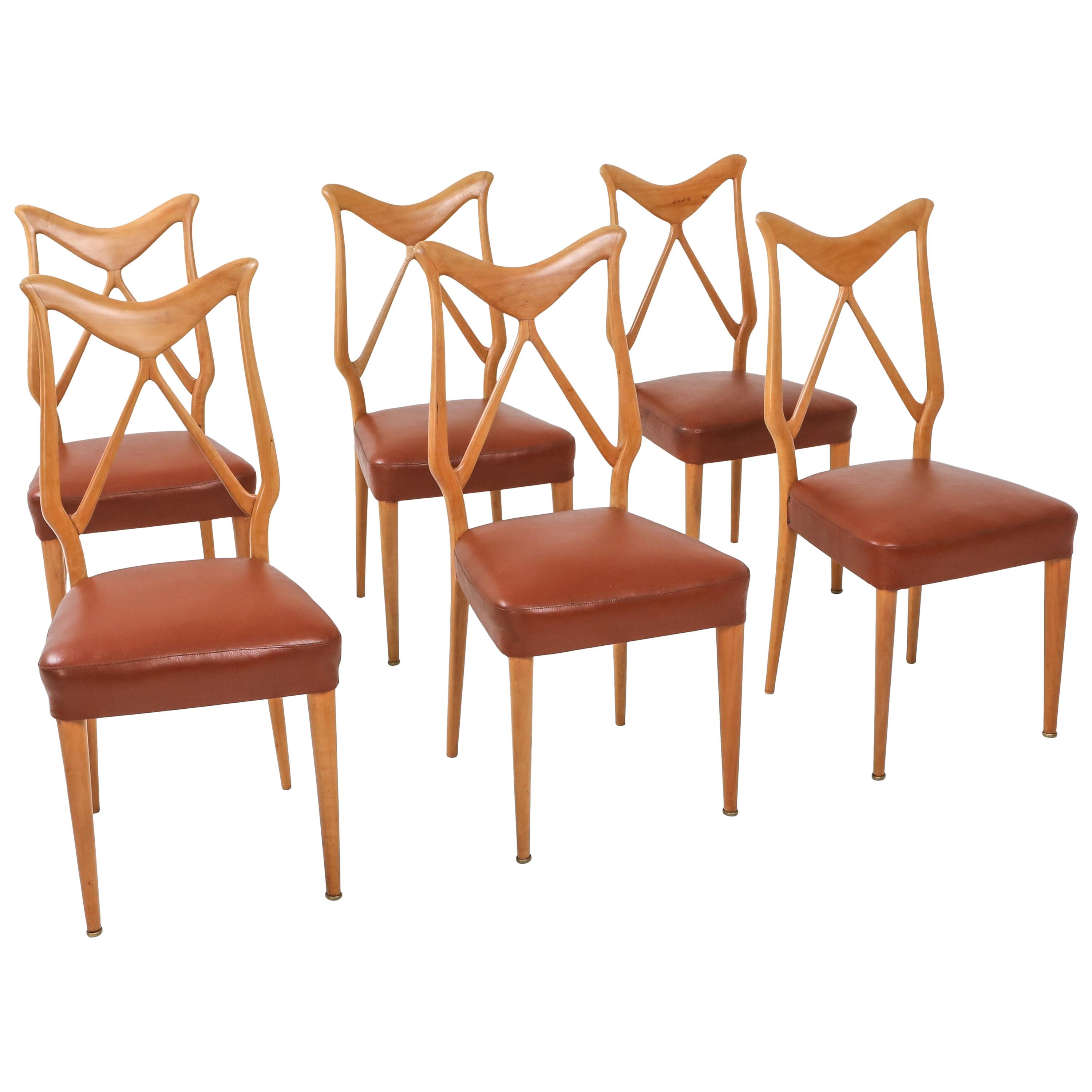 Gio Ponti Dining Chairs at 1stdibs